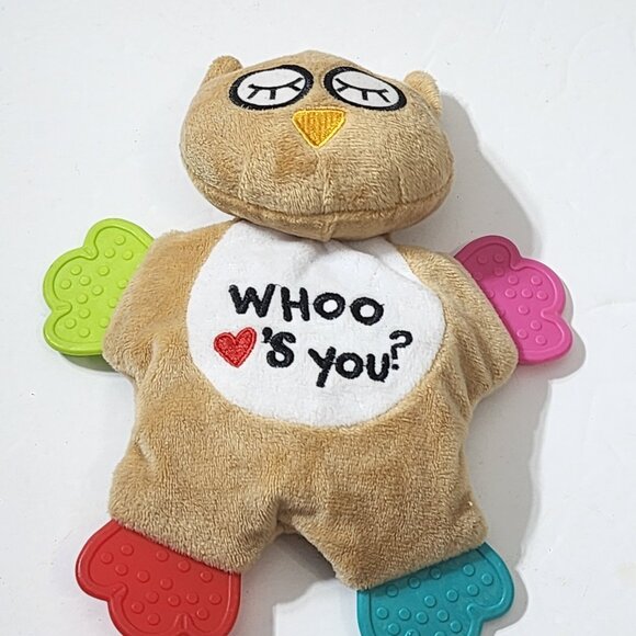 Playtex | Toys | Playtex Baby Owl Whoo Loves You Plush Teether Crinkle ...